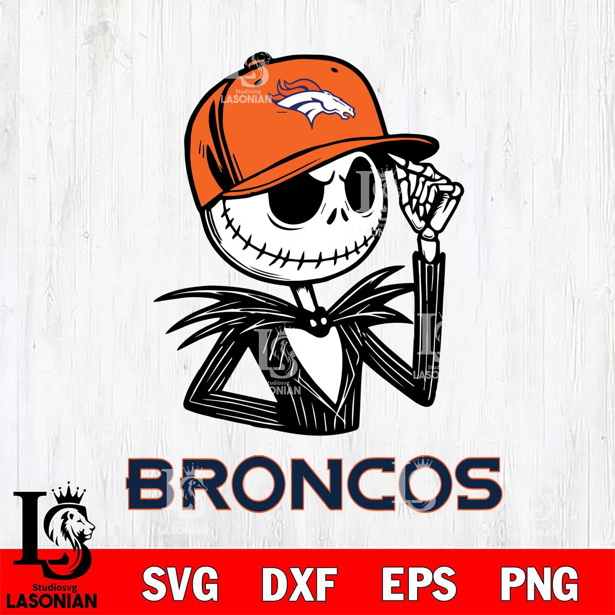 Denver Broncos Jack Skellington 3 Halloween – lasoniansvg
