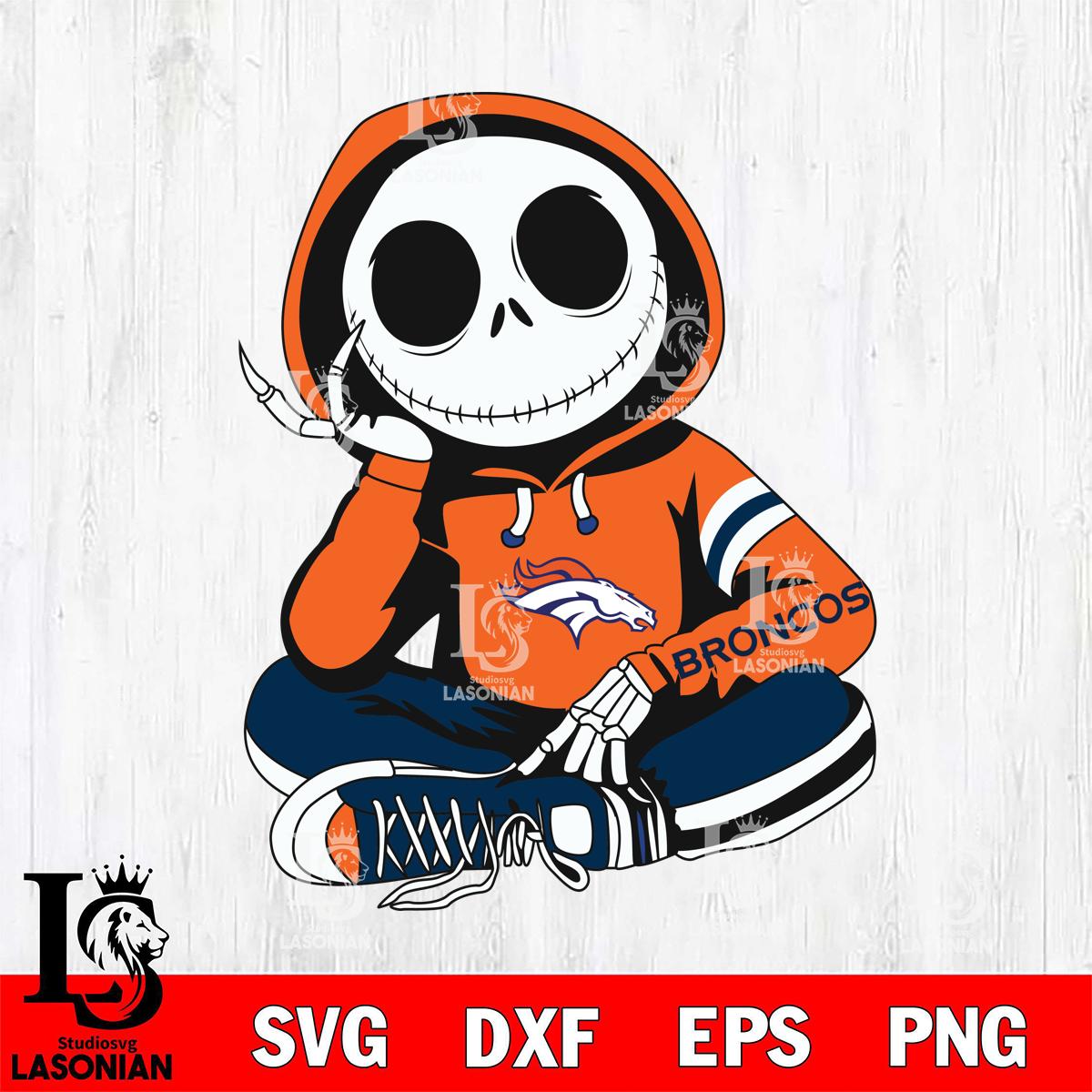 Denver Broncos Jack Skellington halloween – lasoniansvg