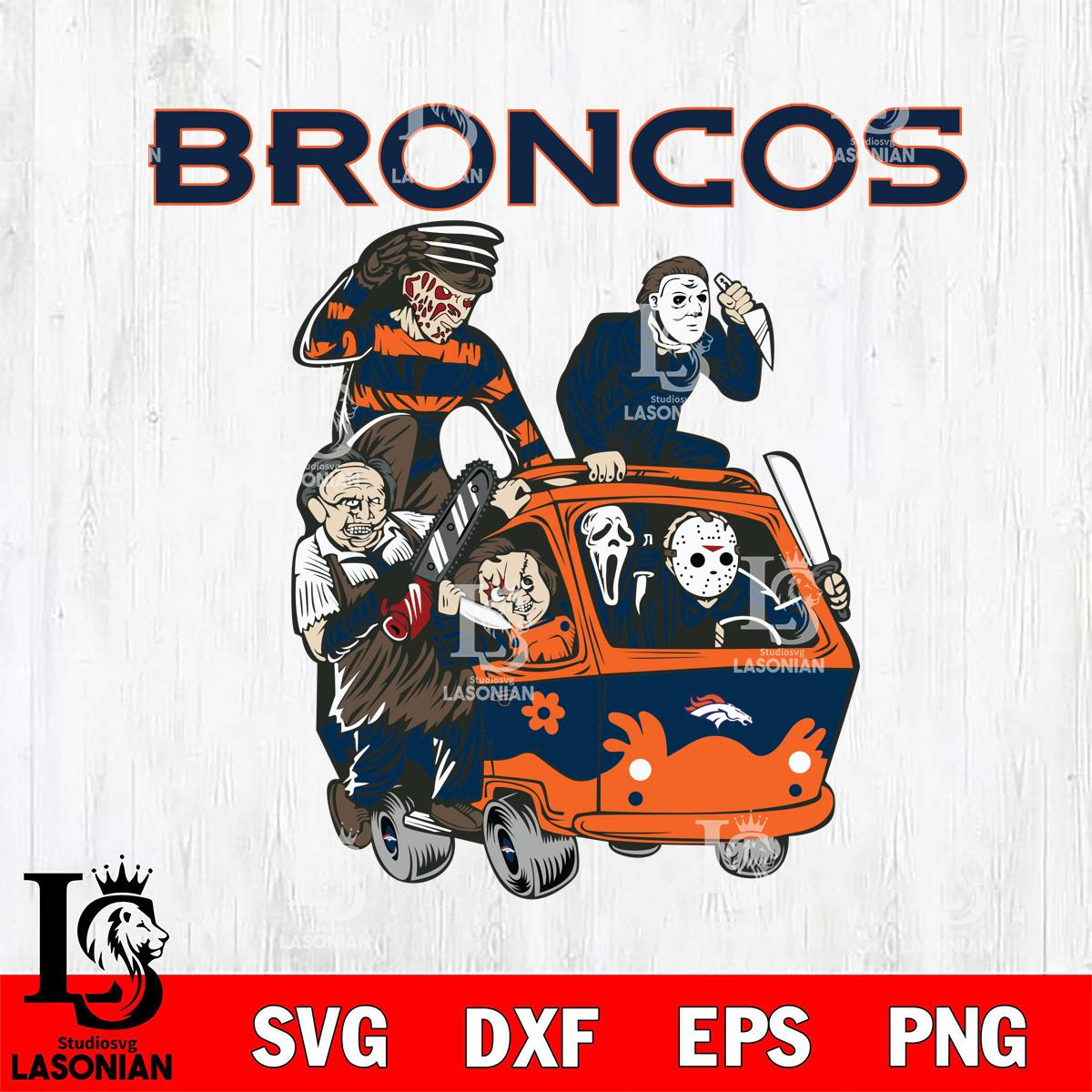 Denver Broncos Jason Voorhees Horror 10 – lasoniansvg
