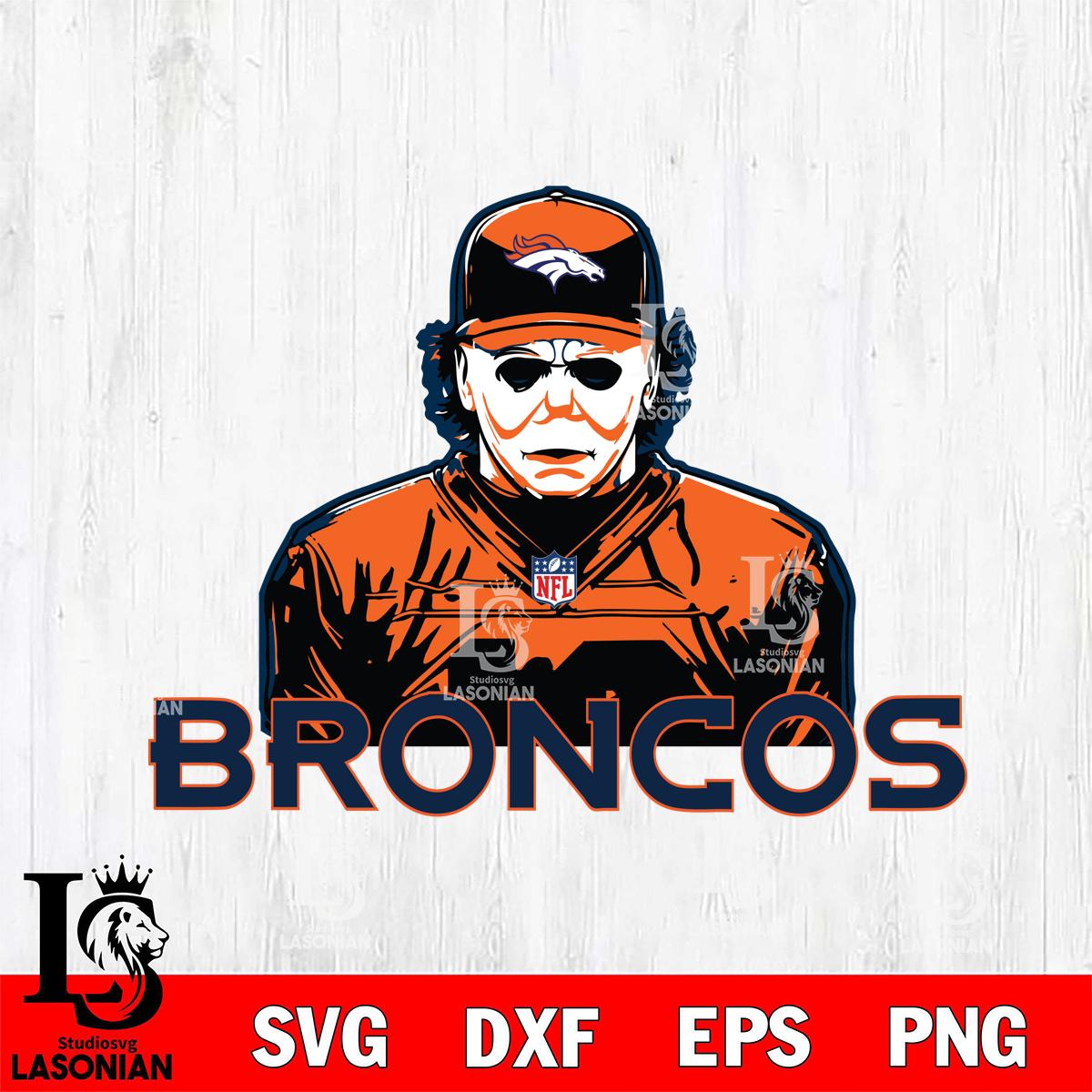 Denver Broncos Michael Myers Horror Halloween – lasoniansvg