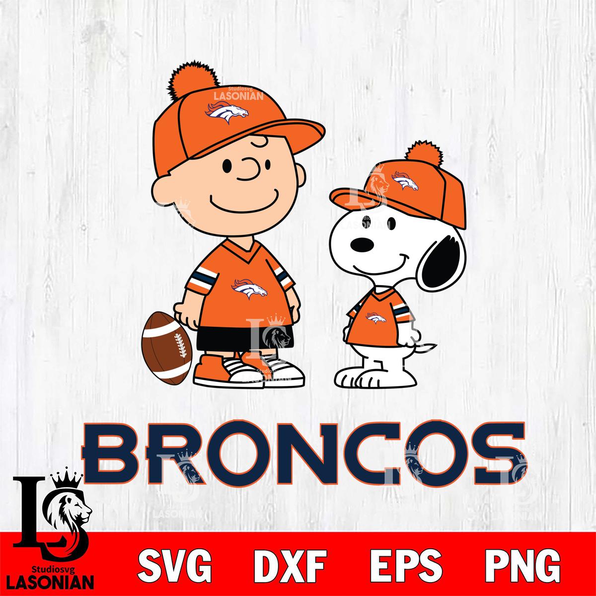 Denver Broncos Peanuts Snoopy Friends Football – lasoniansvg