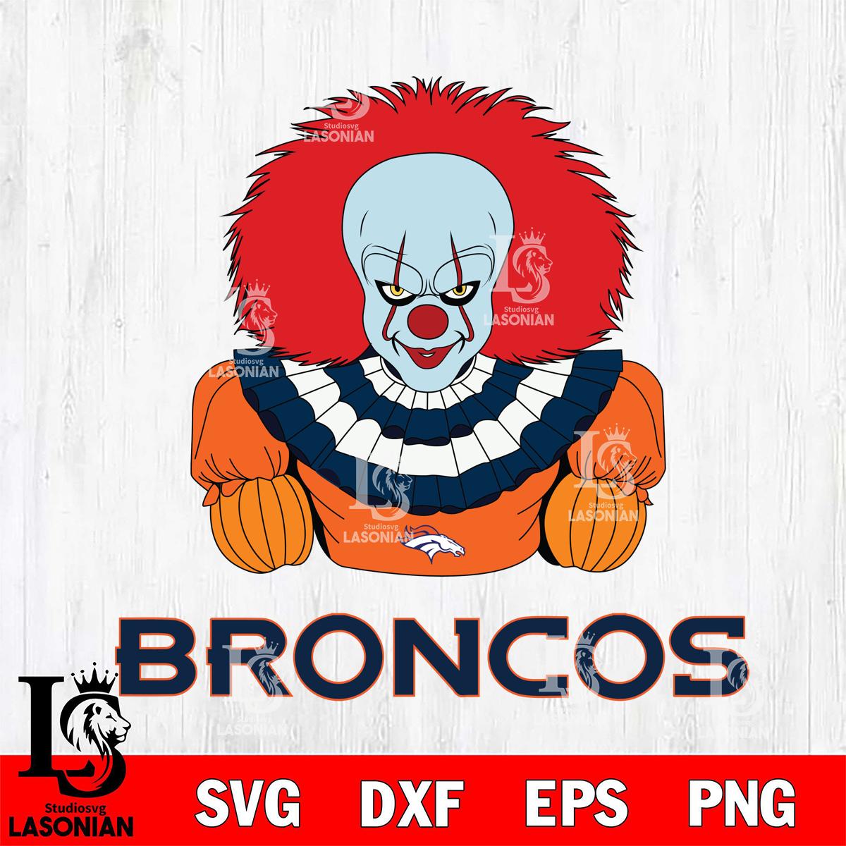 Denver Broncos Pennywise Horror Sport 3 – lasoniansvg