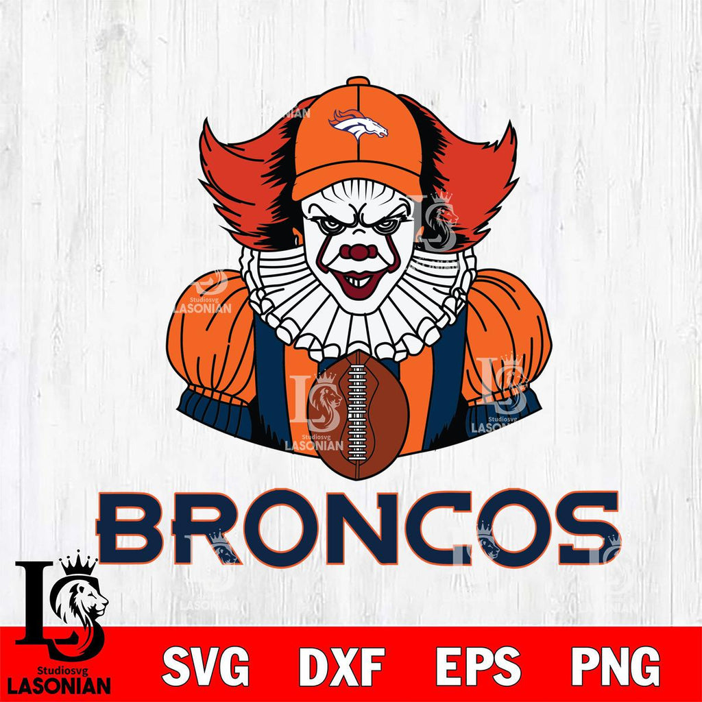 Denver Broncos Pennywise Horror Sport 9 – lasoniansvg