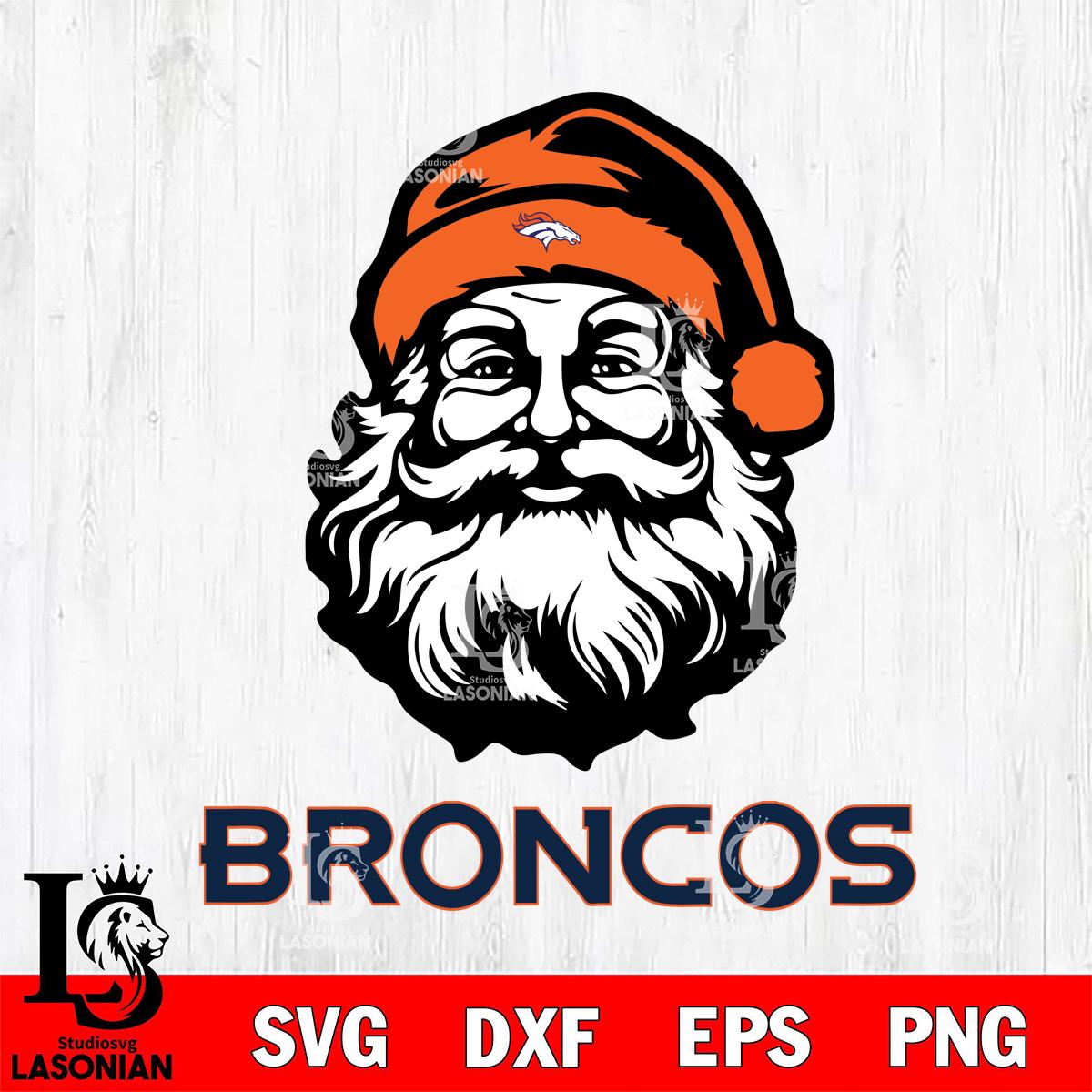 Denver Broncos Santa Claus Christmas – lasoniansvg