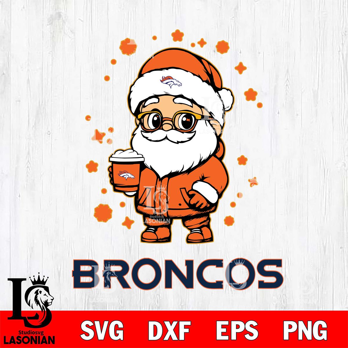 Denver Broncos Santa Claus Coffe – lasoniansvg