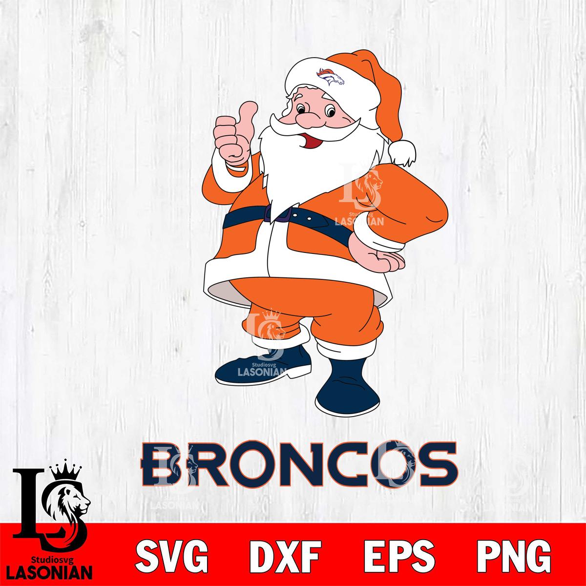 Denver Broncos Santa claus – lasoniansvg