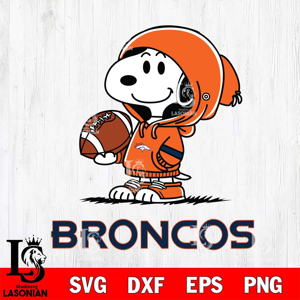 Denver Broncos Snoopy Football – lasoniansvg