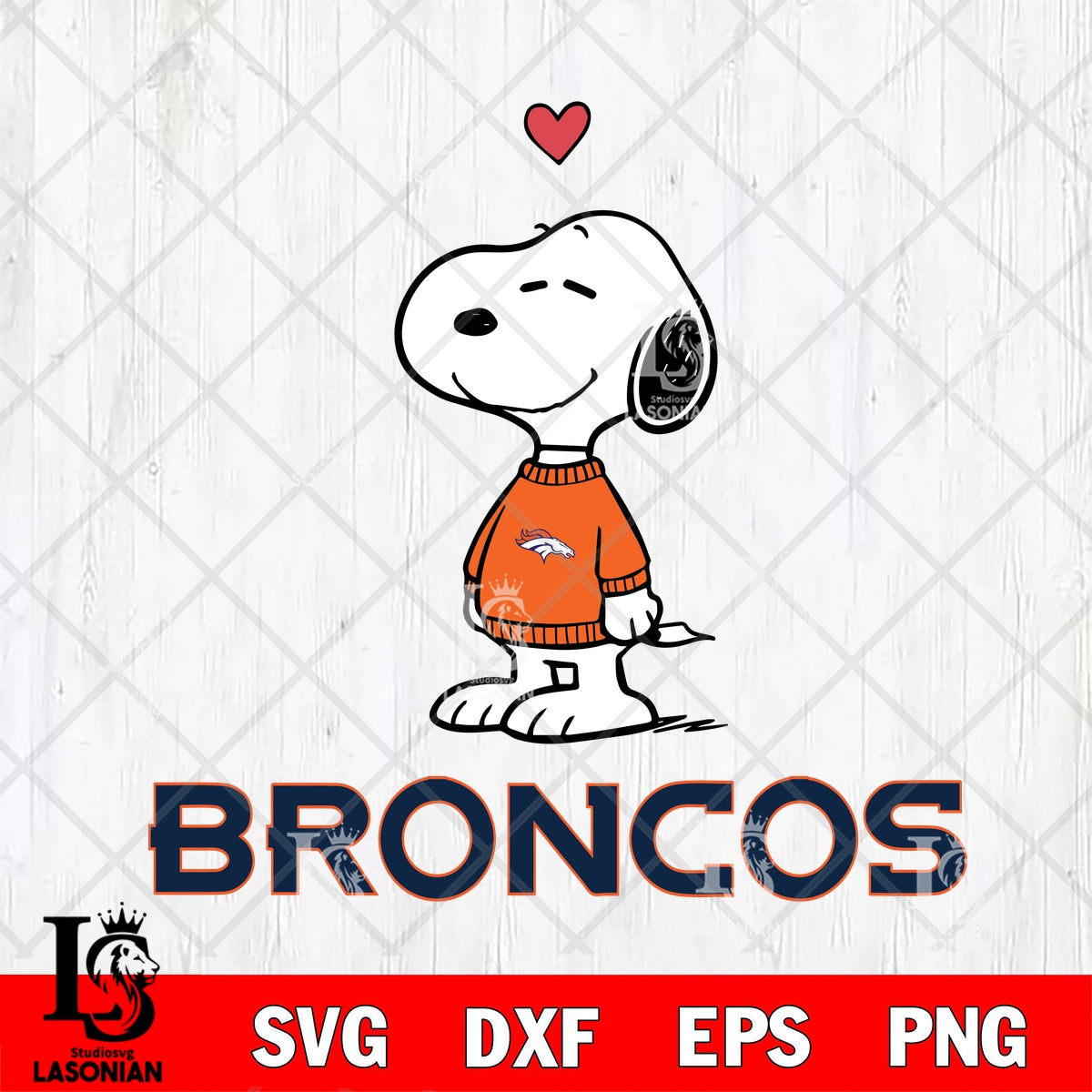 Denver Broncos Snoopy football valentine Digital Download, NFL SVG DXF ...