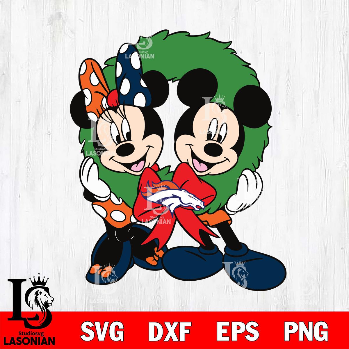 Denver Broncos mickey christmas 7 – lasoniansvg