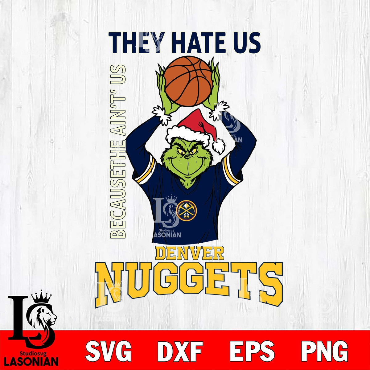 Denver Nuggets Grinch Dunk Basketball – lasoniansvg