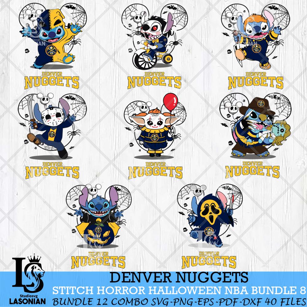 Denver Nuggets Stitch Horror Halloween NBA Bundle – lasoniansvg