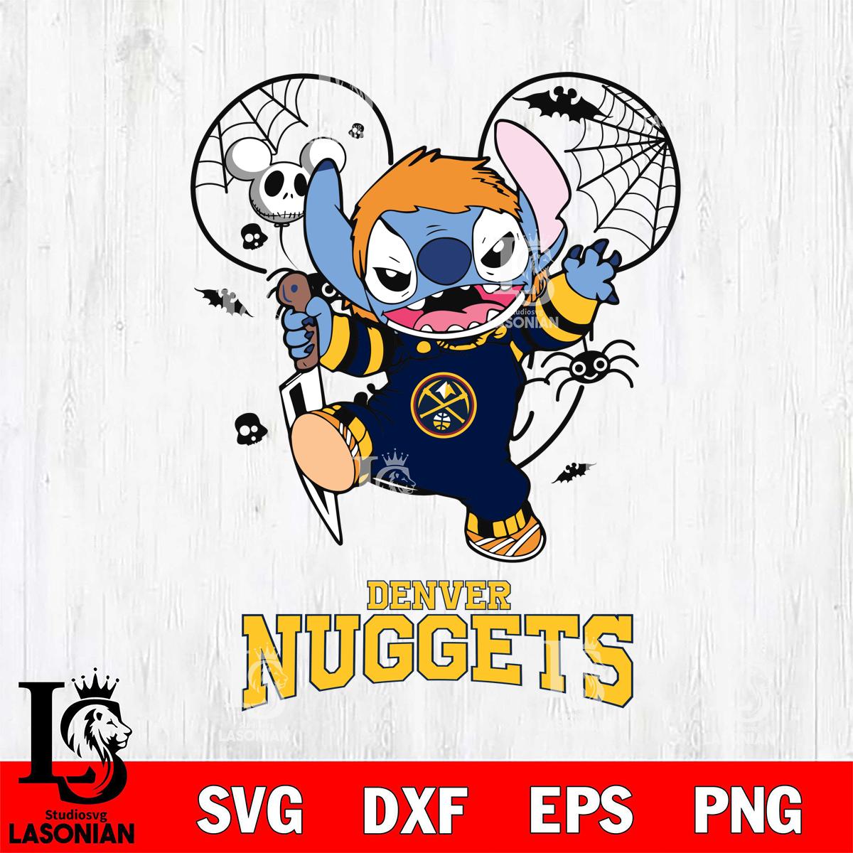 Denver Nuggets Stitch Michael Halloween – lasoniansvg