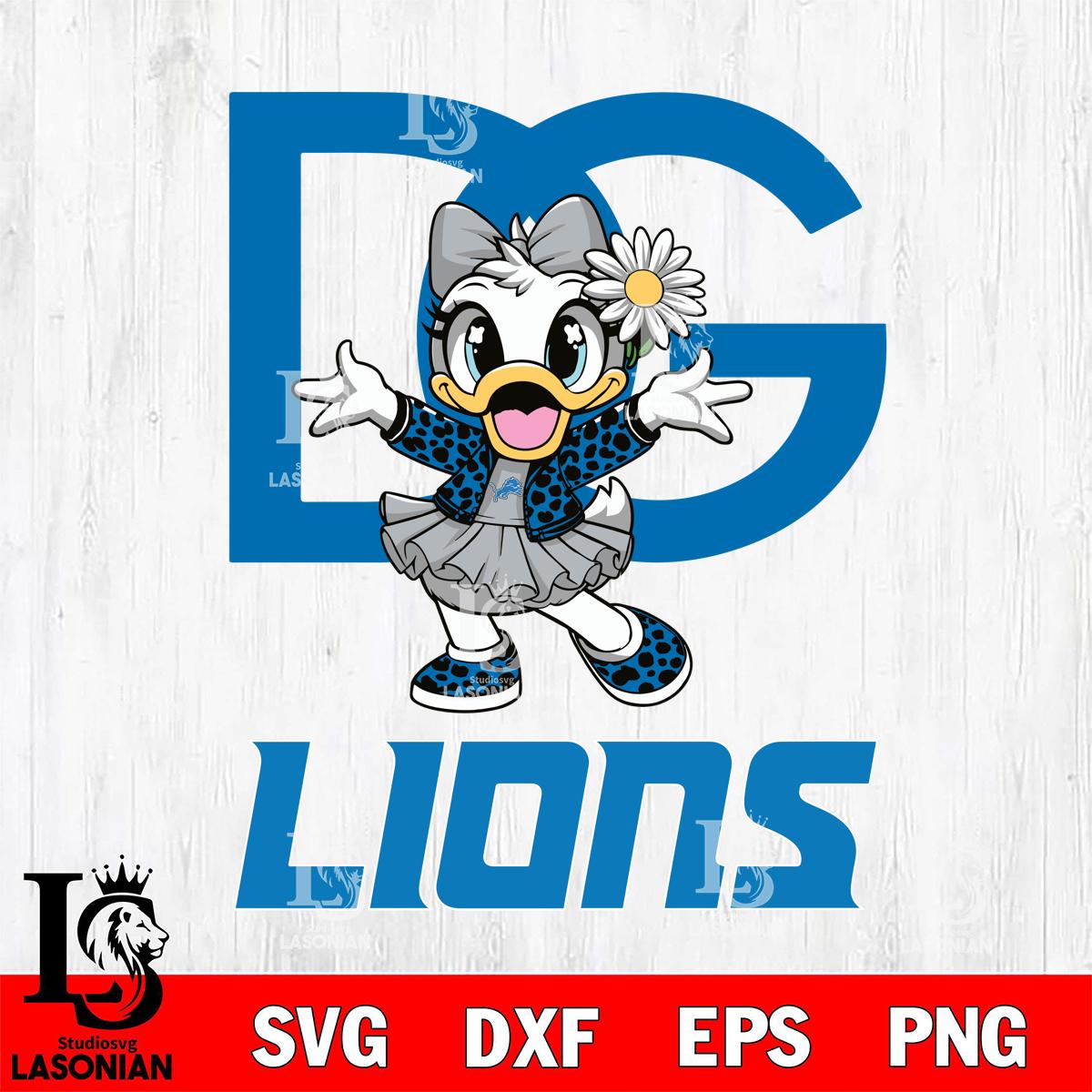 Detroit Lions Dolce And Gabbana Daisy Duck Disney – lasoniansvg