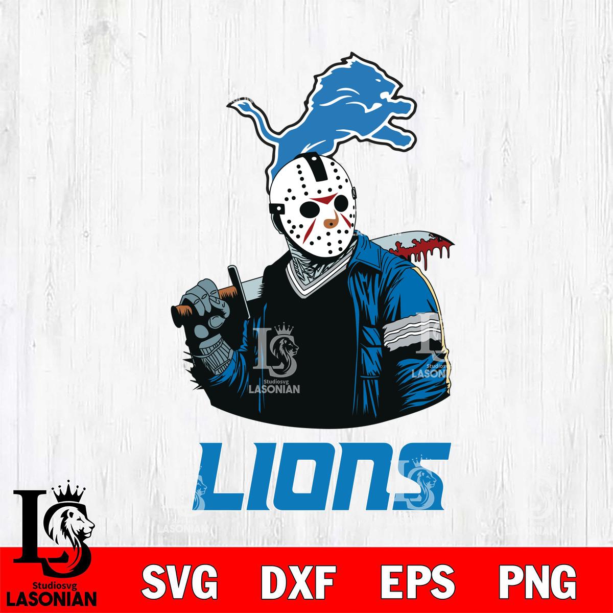 Detroit Lions Jason Voorhees 10 – lasoniansvg