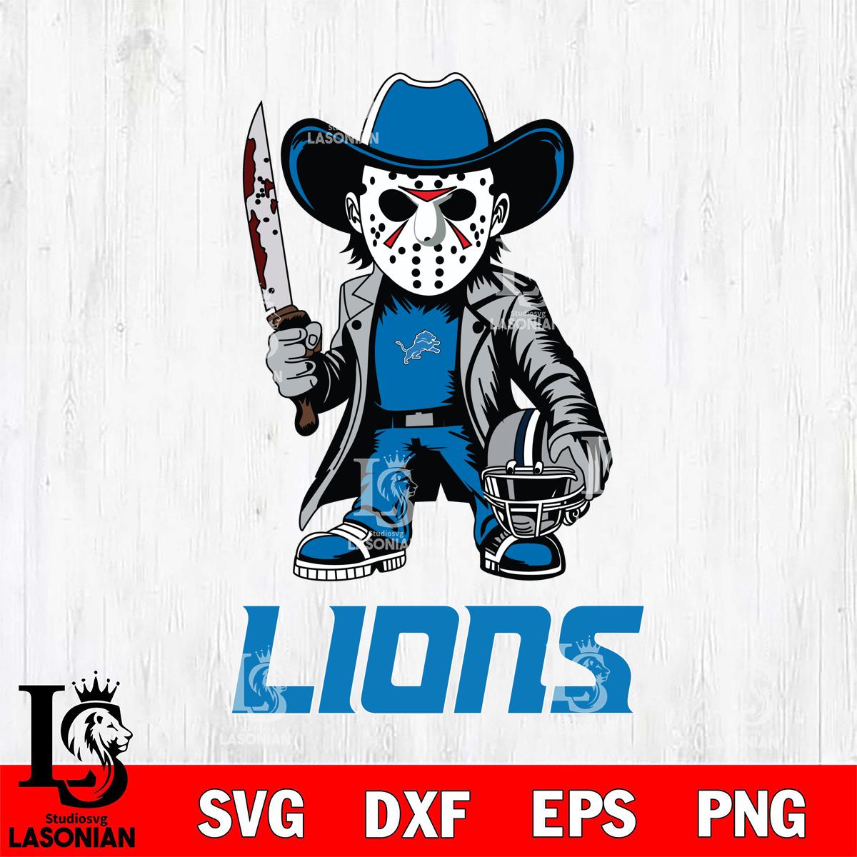 Detroit Lions Jason Voorhees 3 – lasoniansvg