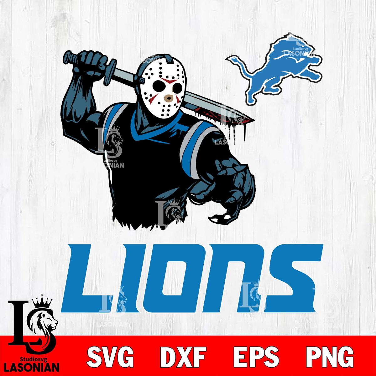 Detroit Lions Jason Voorhees 5 – lasoniansvg