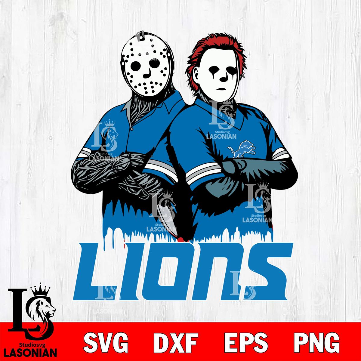 Detroit Lions Jason Voorhees 8 – lasoniansvg
