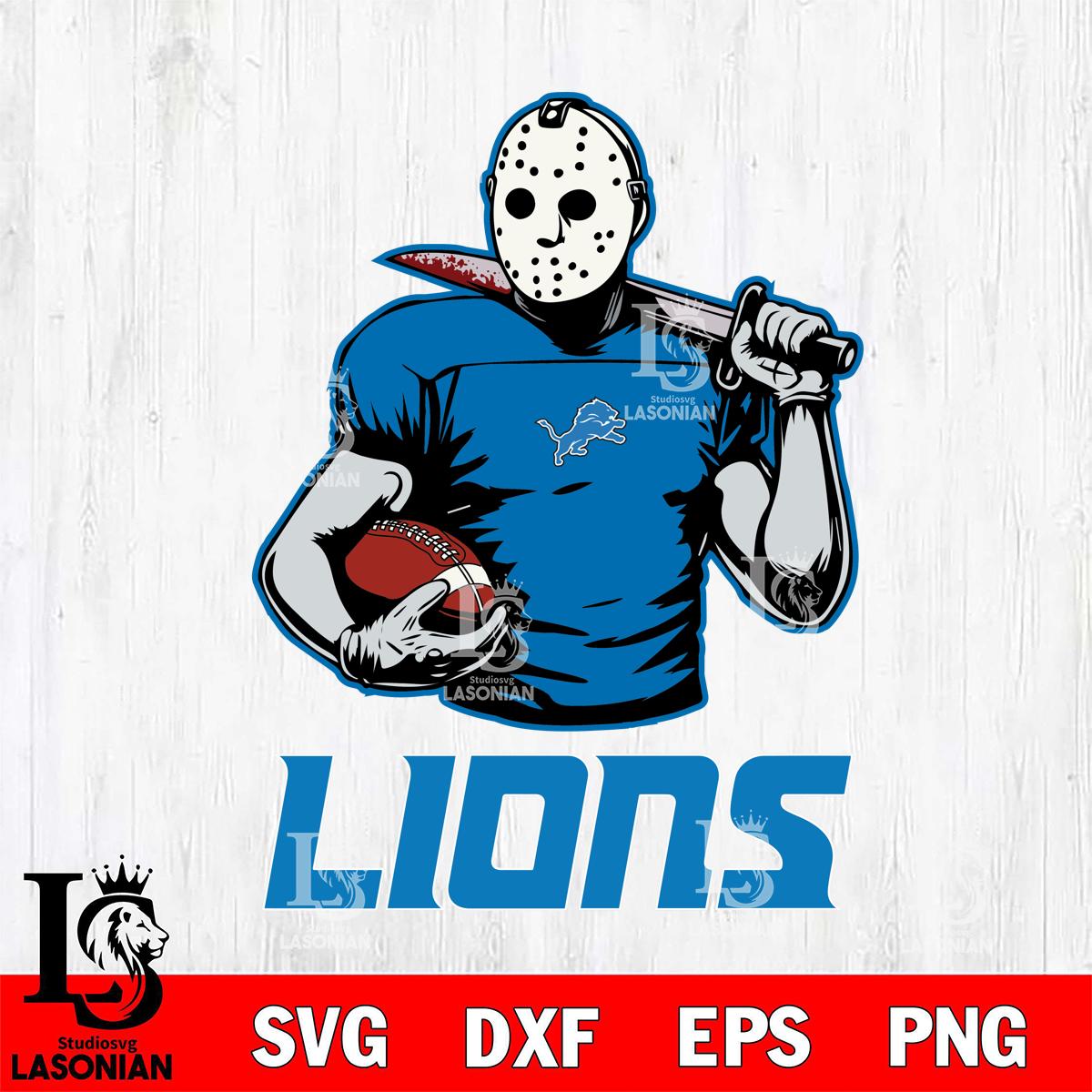Detroit Lions Jason Voorhees 9 – lasoniansvg