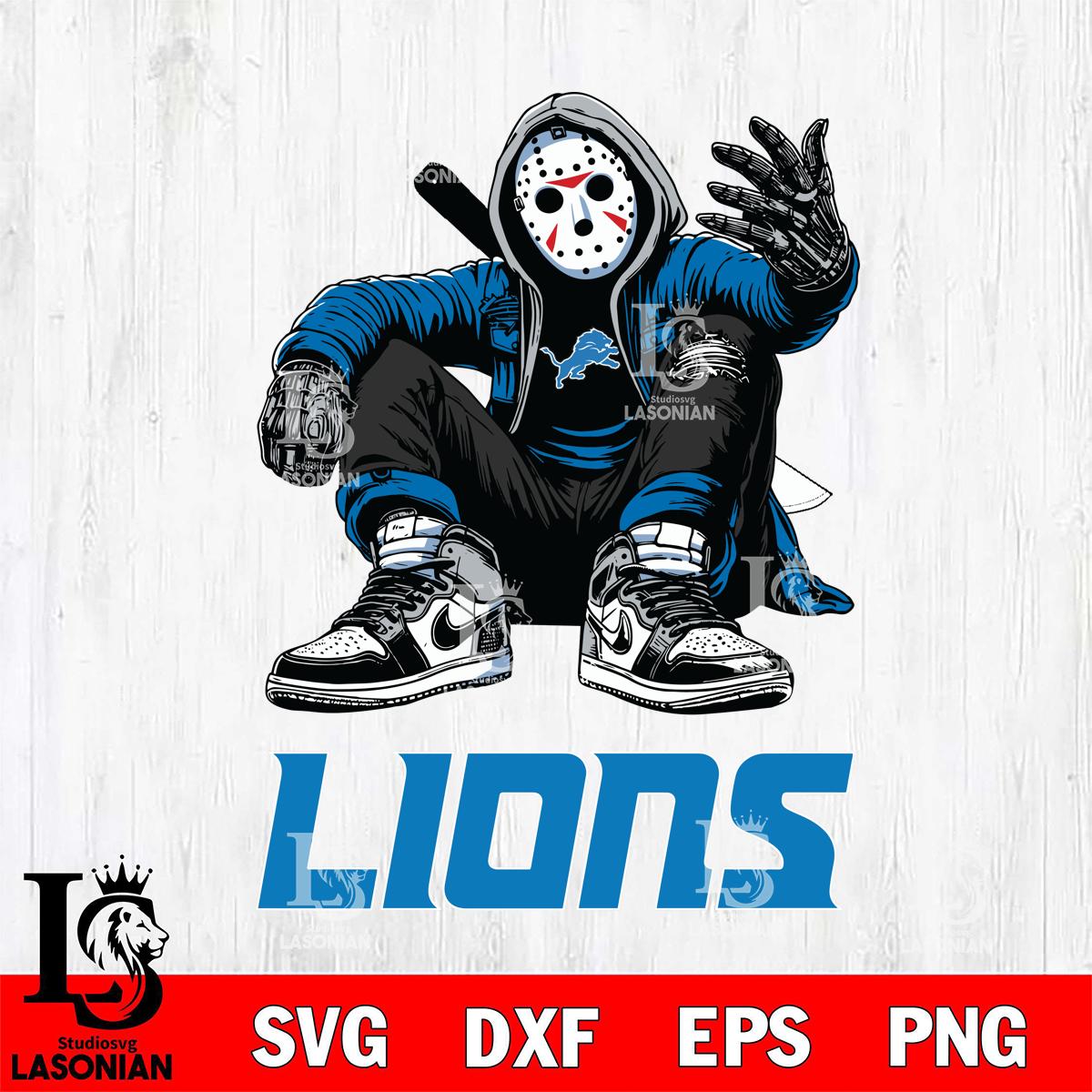 Detroit Lions Jason Voorhees Halloween SVG – lasoniansvg