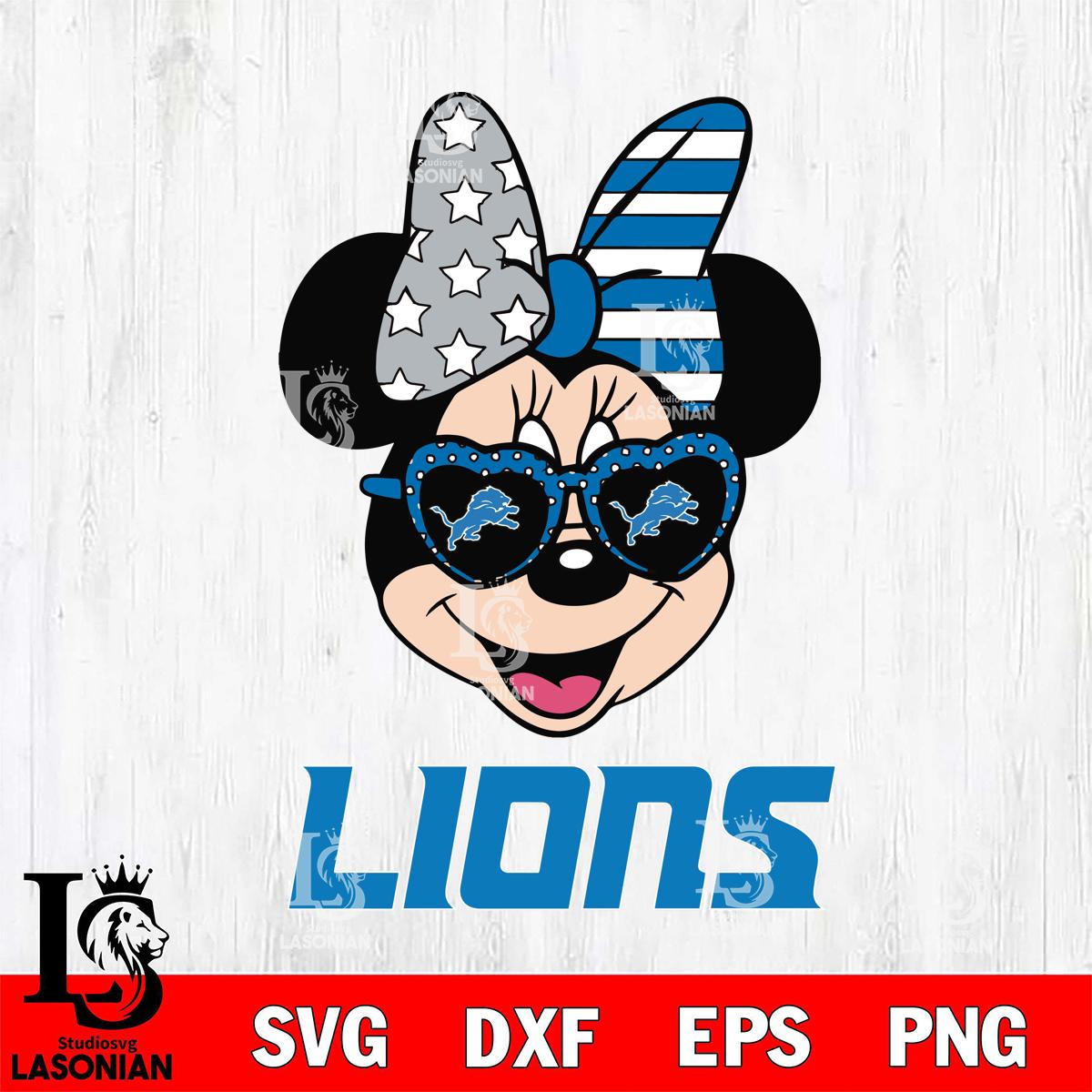 Detroit Lions Minnie Mouse Love 2 – lasoniansvg