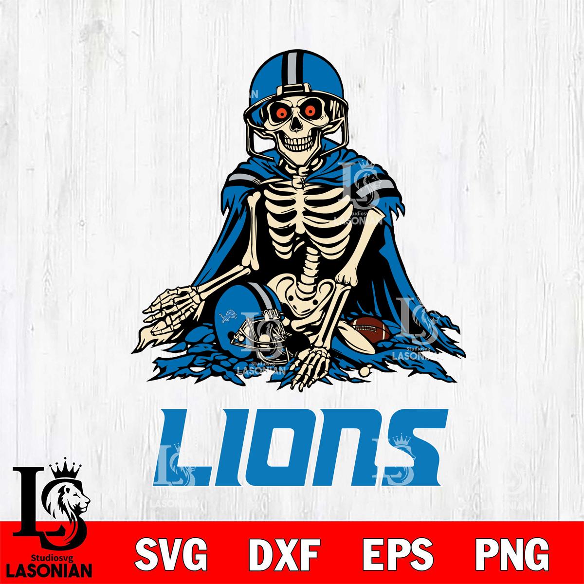 Detroit Lions Skeleton Football 3 – lasoniansvg