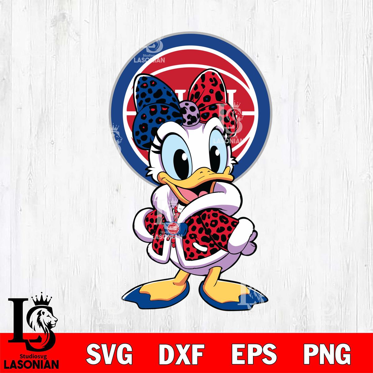 Detroit Pistons Fancy Daisy Duck Disney – lasoniansvg