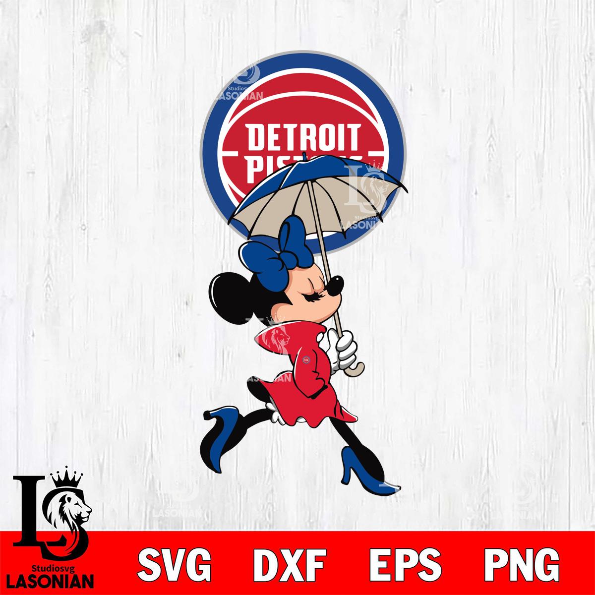 Detroit Pistons Fancy Minnie – lasoniansvg