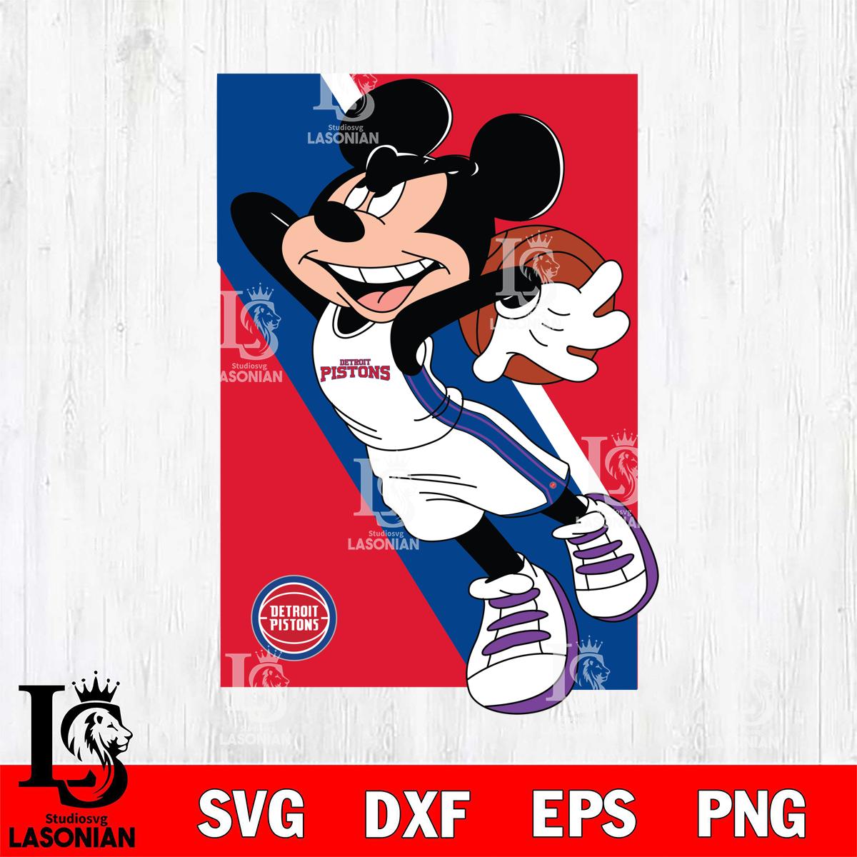 Detroit Pistons Mickey Minne 6 Nba – lasoniansvg