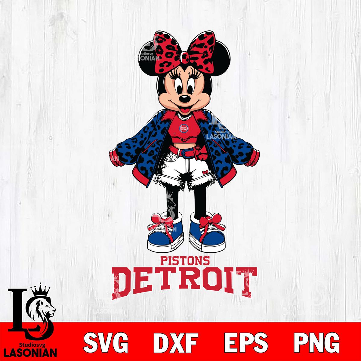 Detroit Pistons Style Minnie Disney – lasoniansvg
