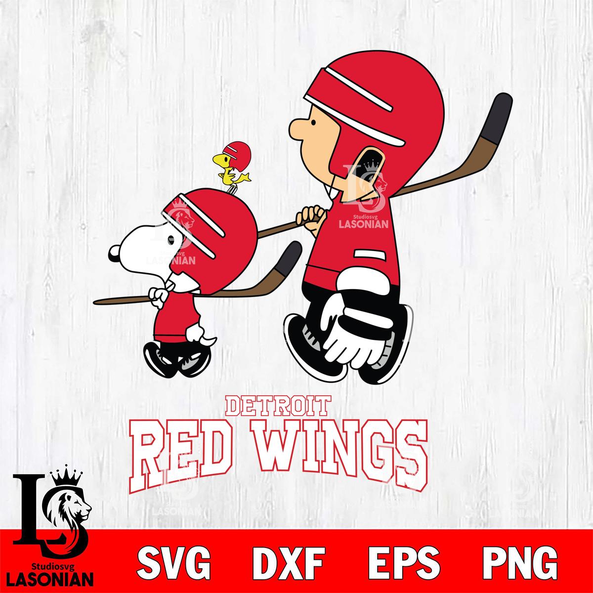 Detroit Red Wings Peanuts Hockey – lasoniansvg