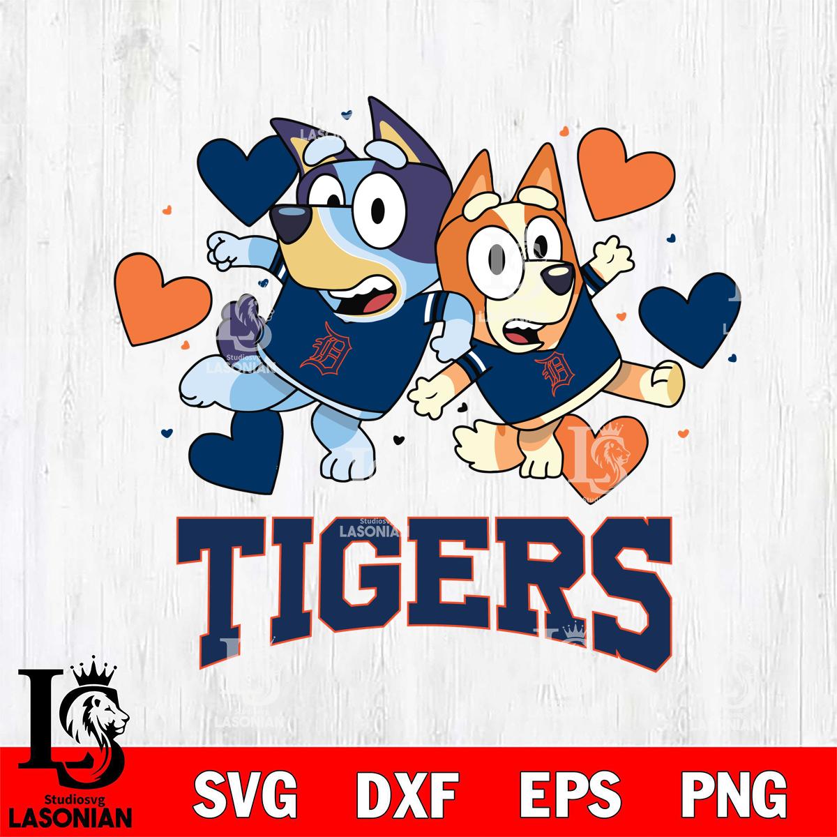 Detroit Tigers Bluey & Bingo 10 – lasoniansvg
