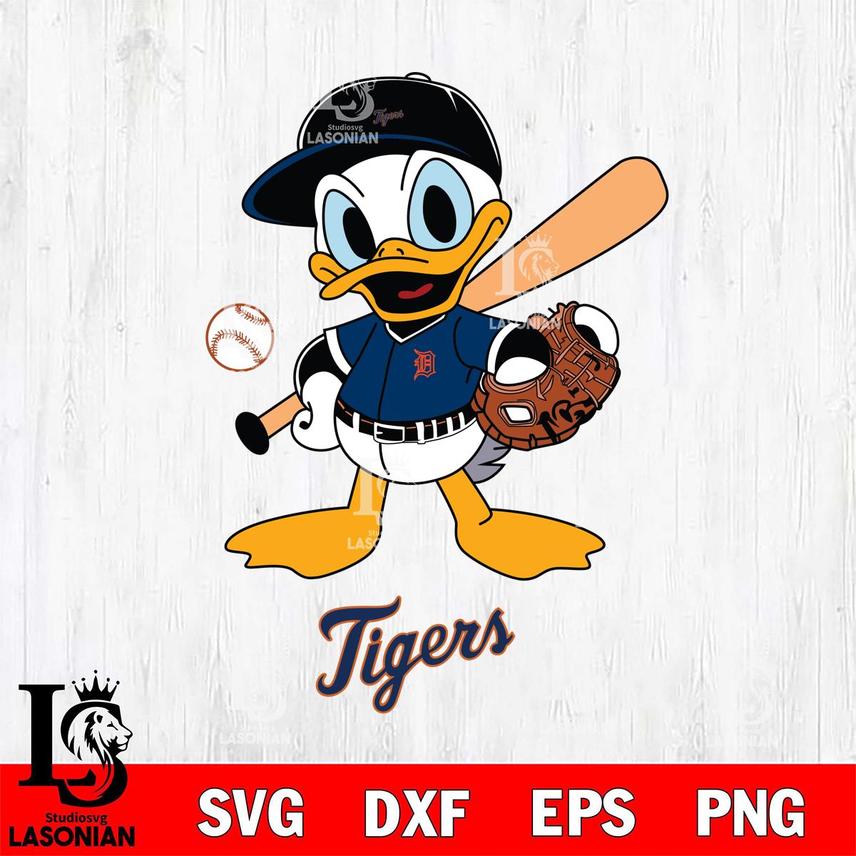 Detroit Tigers Donald Duck Baseball – lasoniansvg