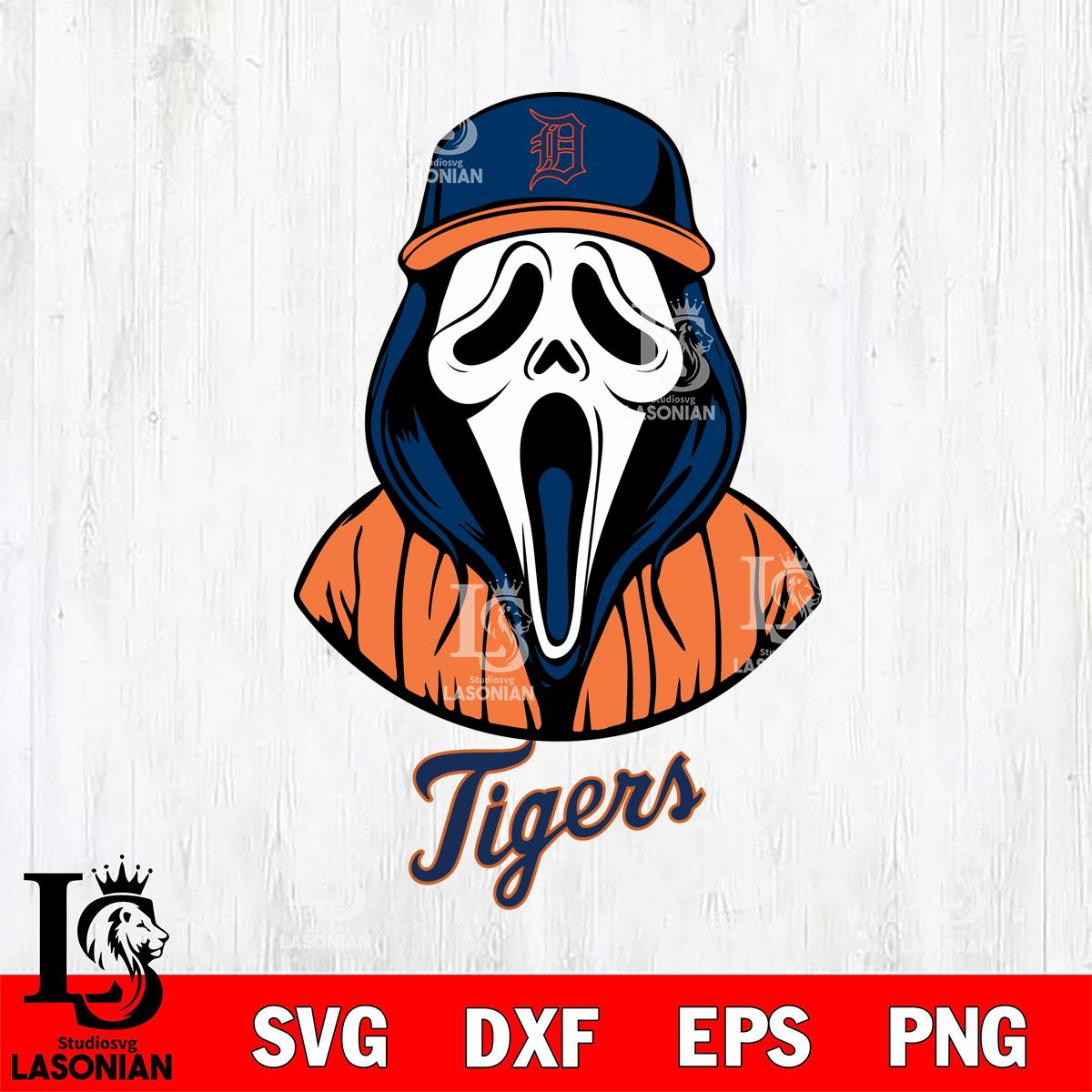 Detroit Tigers Ghostface 5 – lasoniansvg