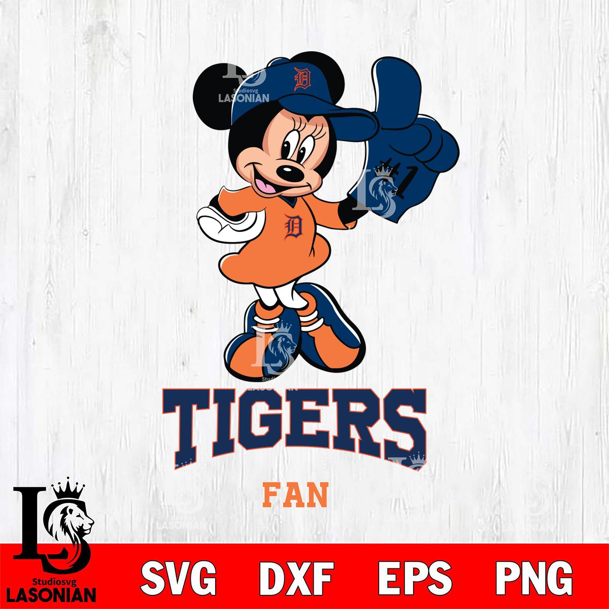 Detroit Tigers #1 Fan Minnie Mouse – lasoniansvg
