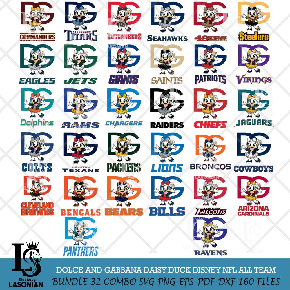 Dolce And Gabbana Daisy Duck Disney NFL – lasoniansvg