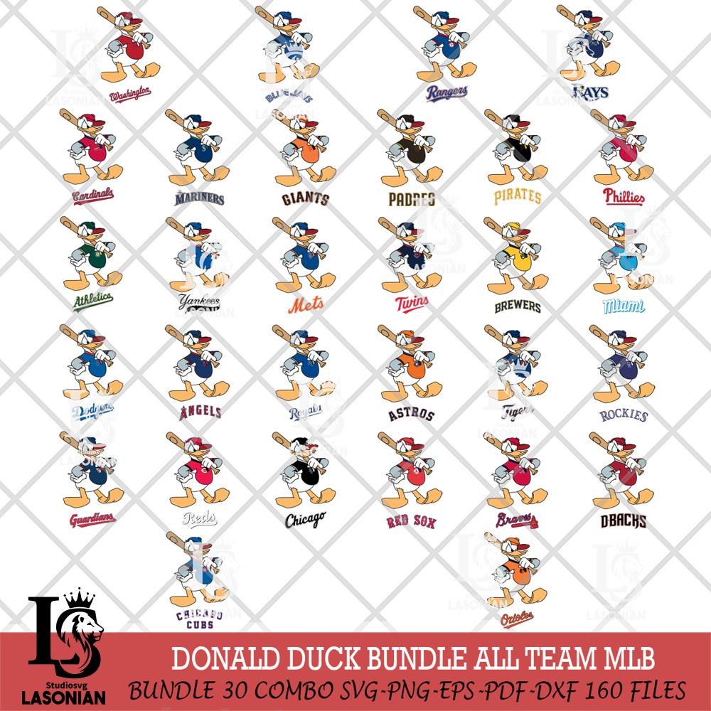 Donald Duck Baseball MLB – lasoniansvg