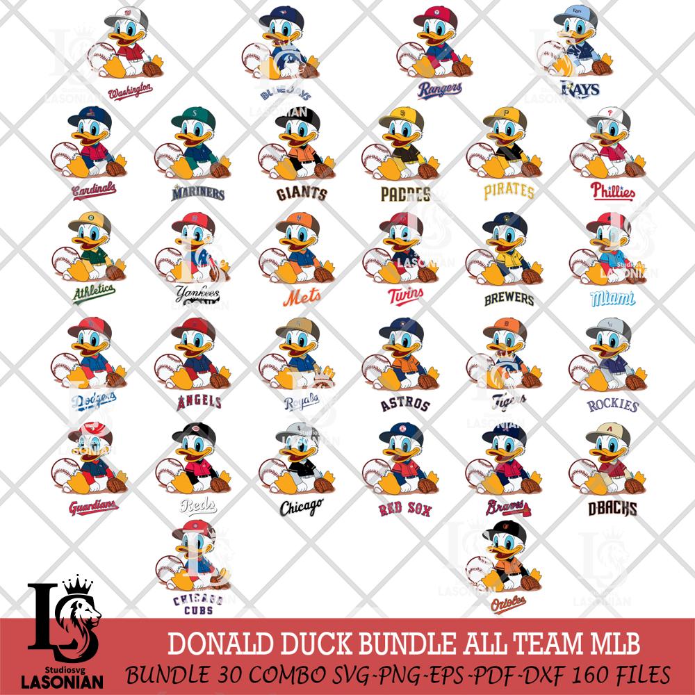 Donald Duck Baseball Sport MLB – lasoniansvg
