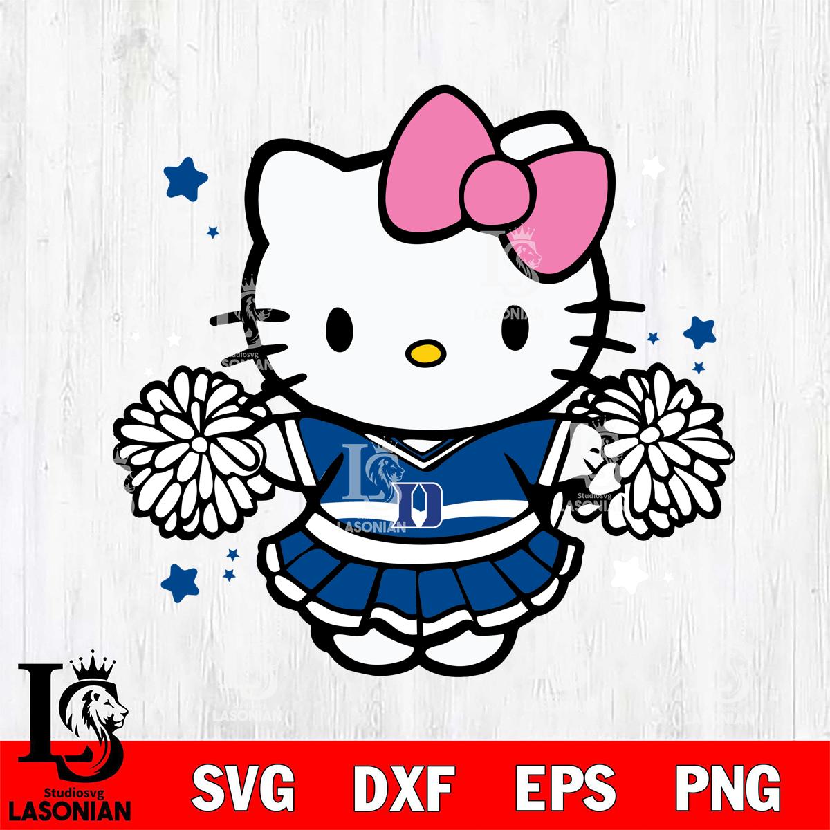 Duke Blue Devils Hello Kitty Cheerleader 10 – lasoniansvg