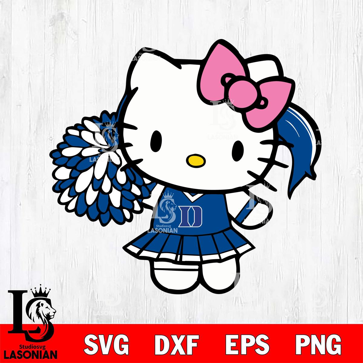 Duke Blue Devils Hello Kitty Cheerleader 12 – lasoniansvg