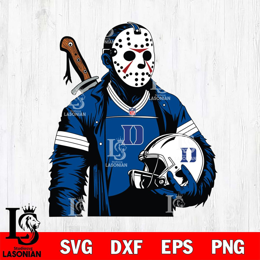 Duke Blue Devils Jason Voorhees Horror 2 – lasoniansvg