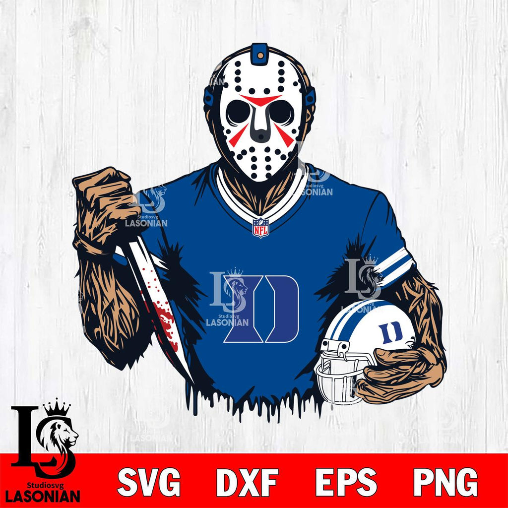 Duke Blue Devils Jason Voorhees Horror 5 – lasoniansvg