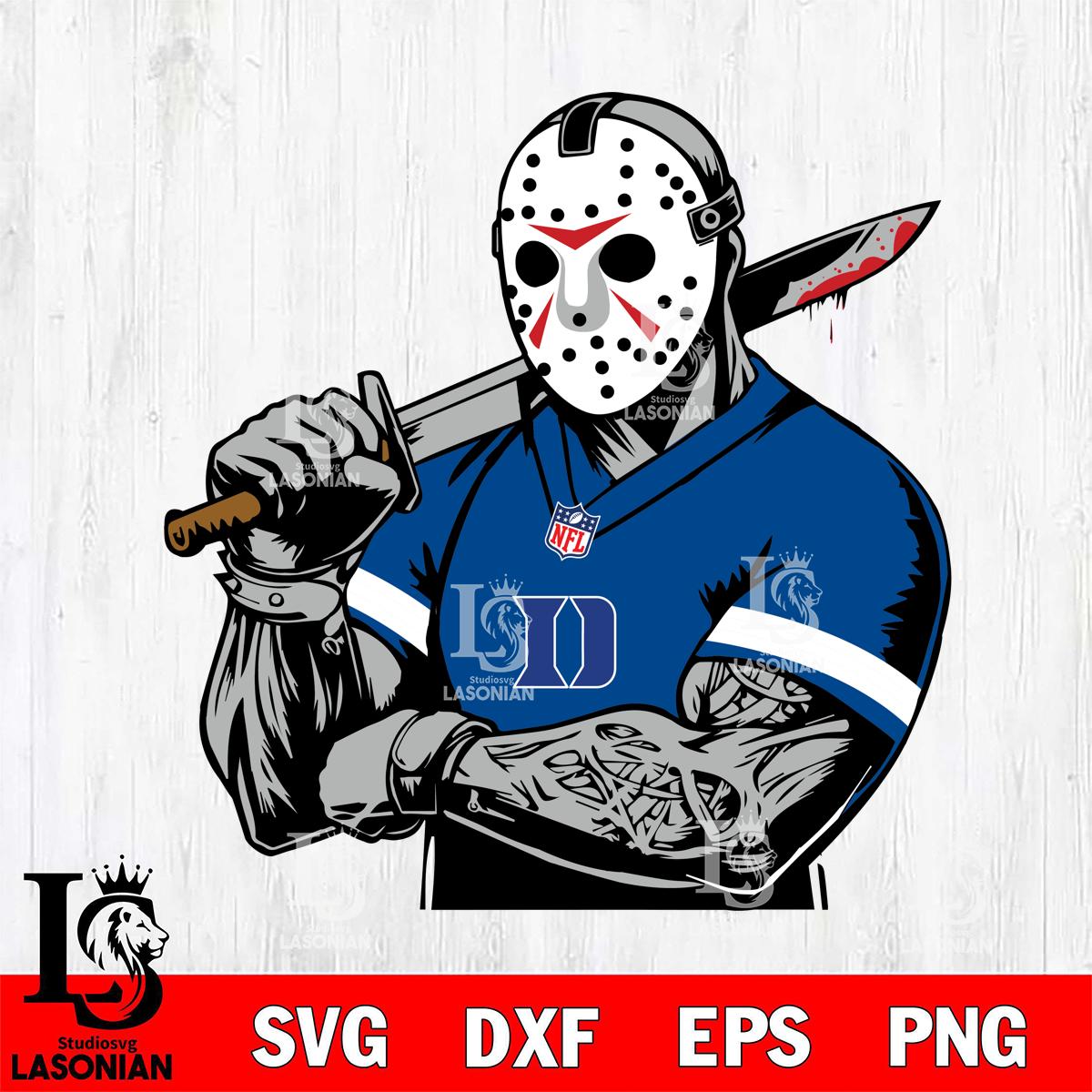 Duke Blue Devils Jason Voorhees Horror 6 – lasoniansvg