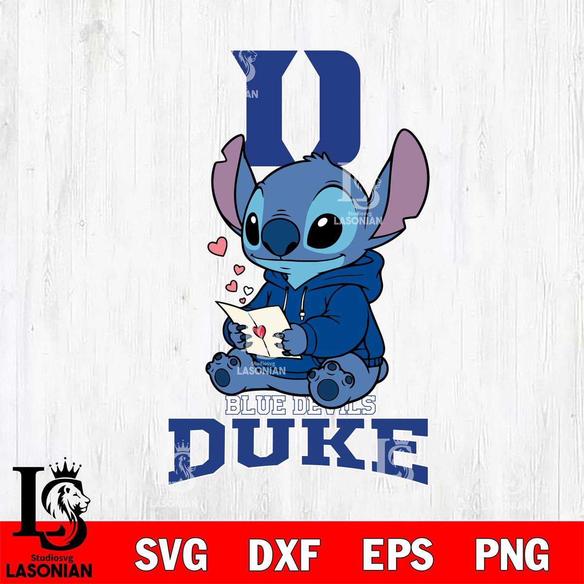 Duke Blue Devils Stitch Read Digital Download, NCAA SVG DXF EPS PNG PDF ...
