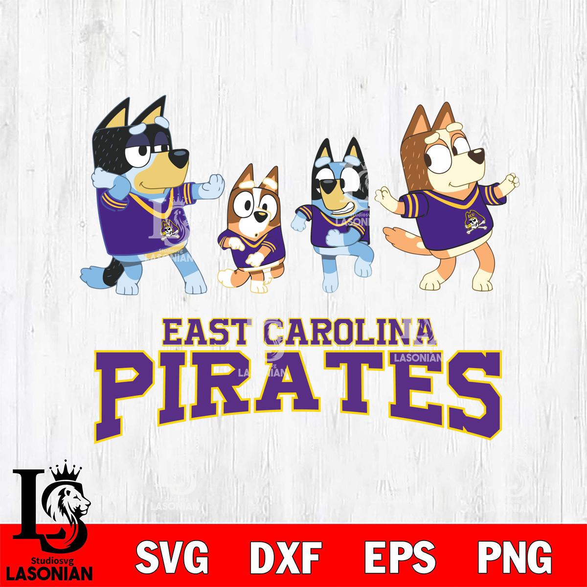 East Carolina Pirates Bluey Dance Mode Squats – lasoniansvg
