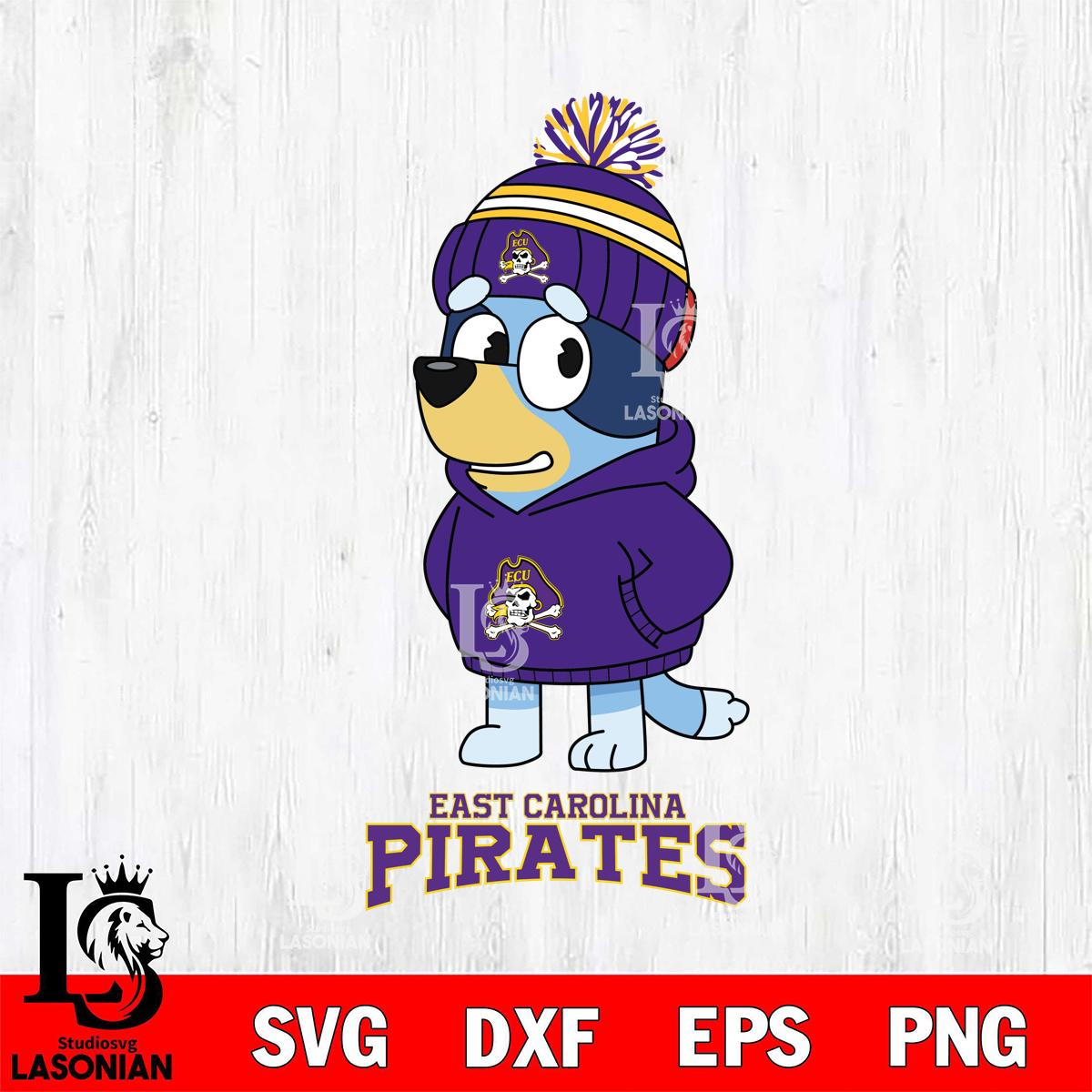 East Carolina Pirates Bluey Hoodie rugby – lasoniansvg