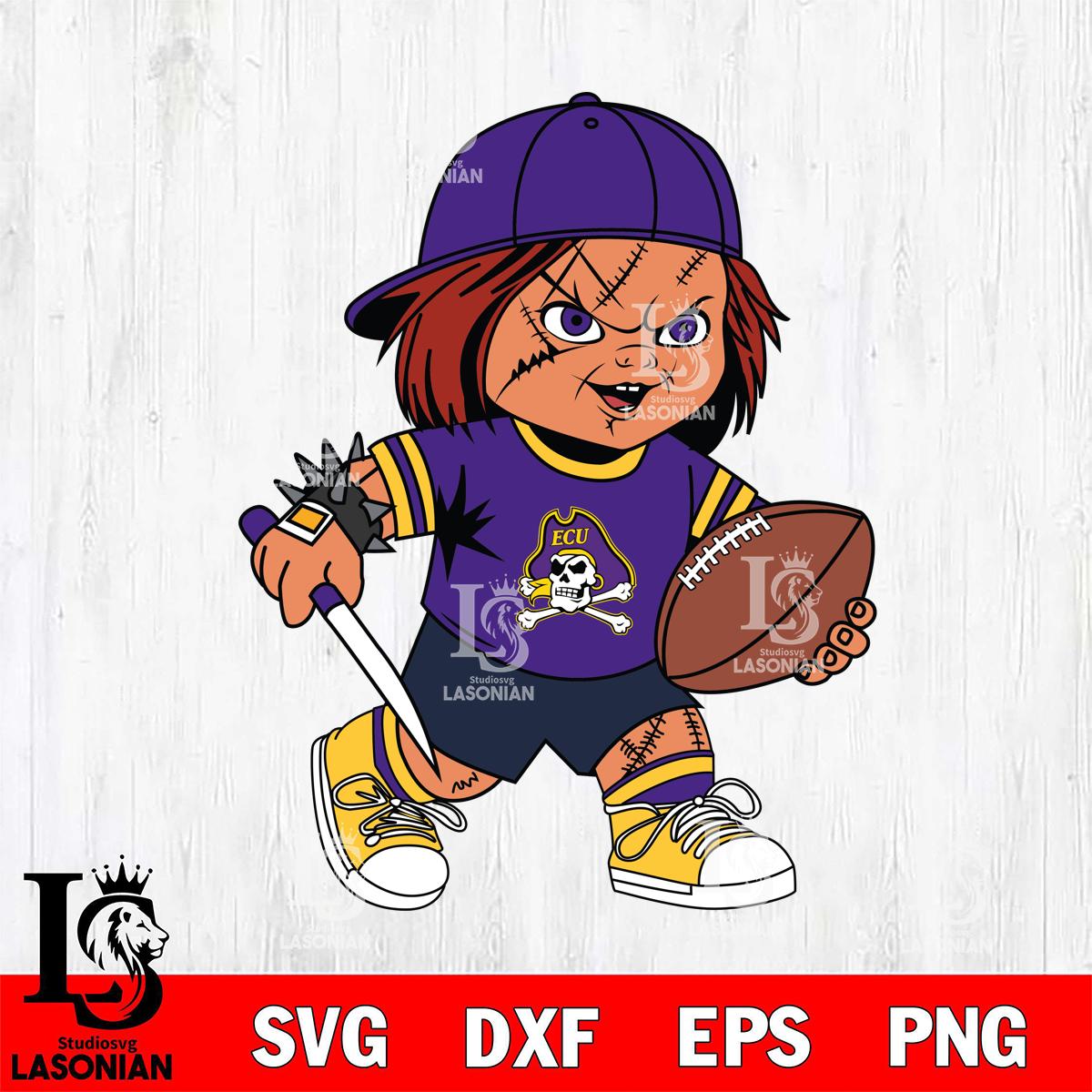East Carolina Pirates Chucky Horror 10 – lasoniansvg