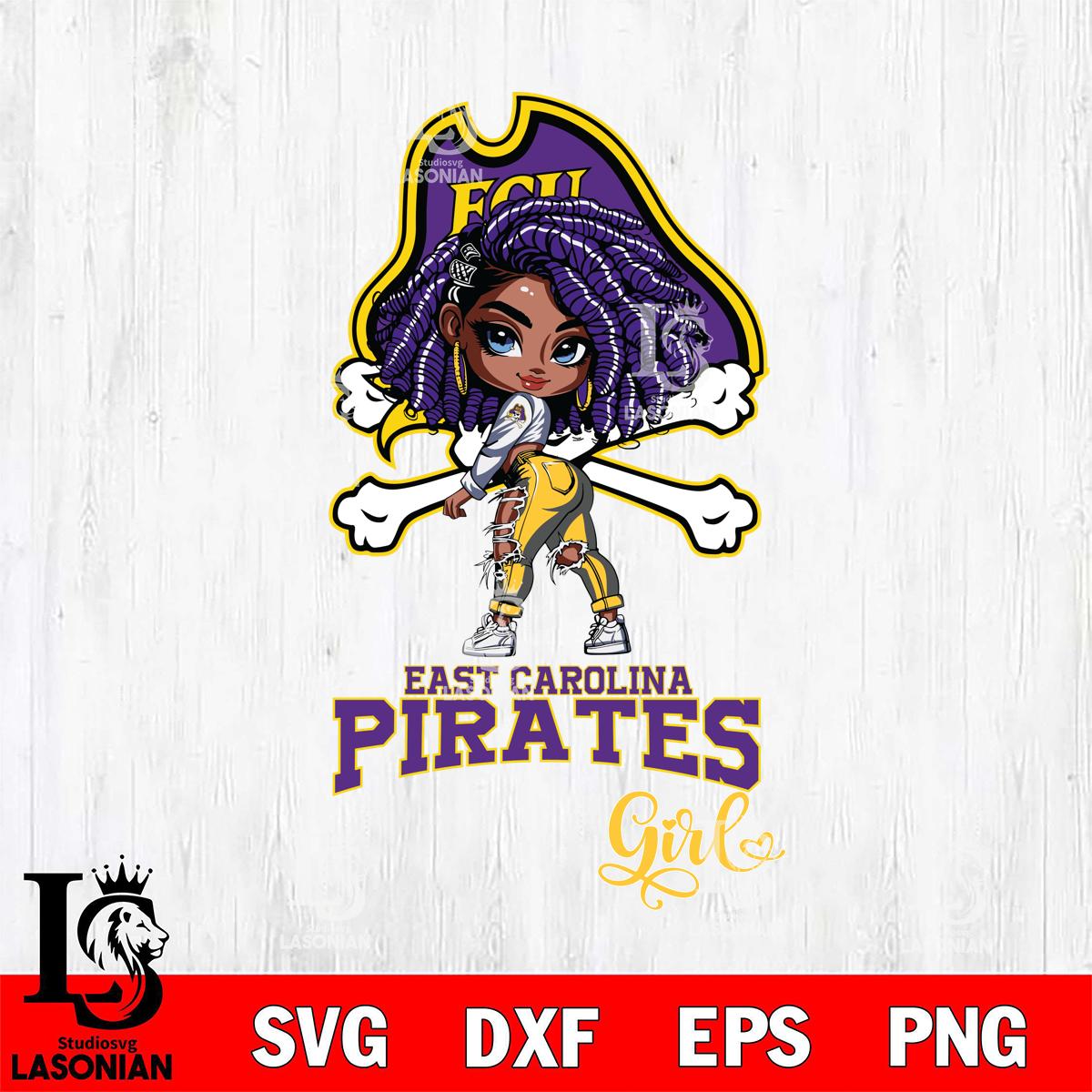 East Carolina Pirates Fan Girl – lasoniansvg