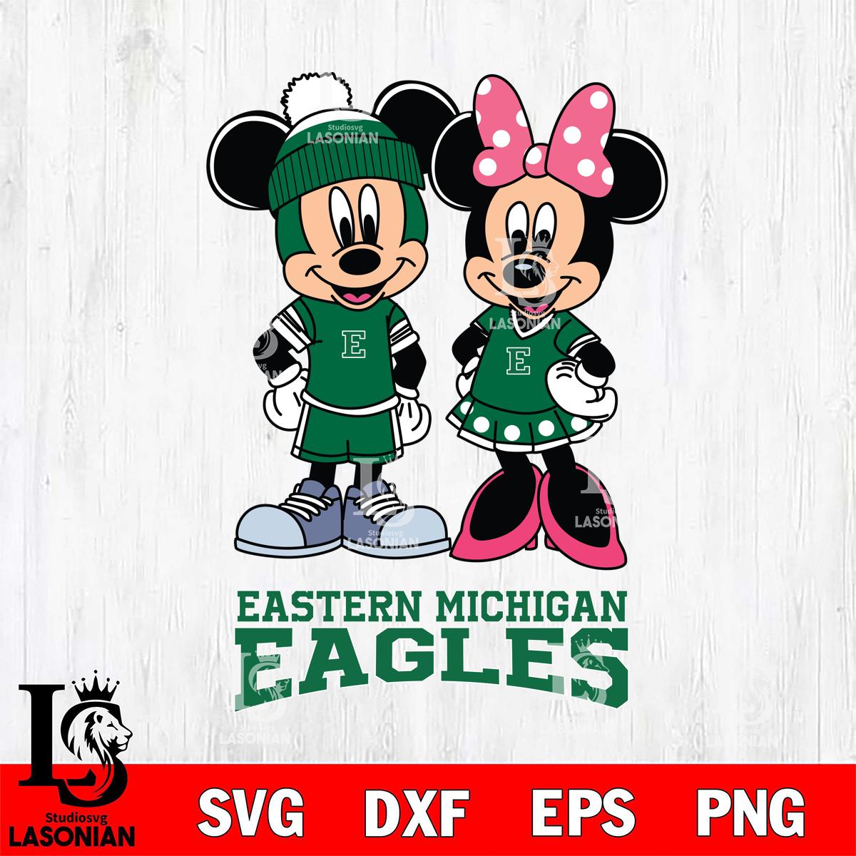 Eastern Michigan Eagles Mickey Minnie Mouse Pink – lasoniansvg