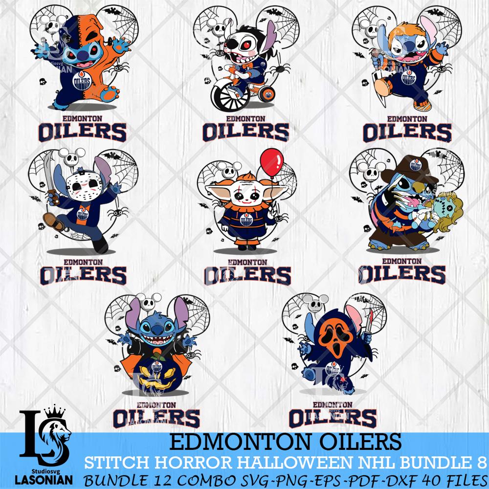 Edmonton Oilers Stitch Halloween Bundle 8 SVG – lasoniansvg