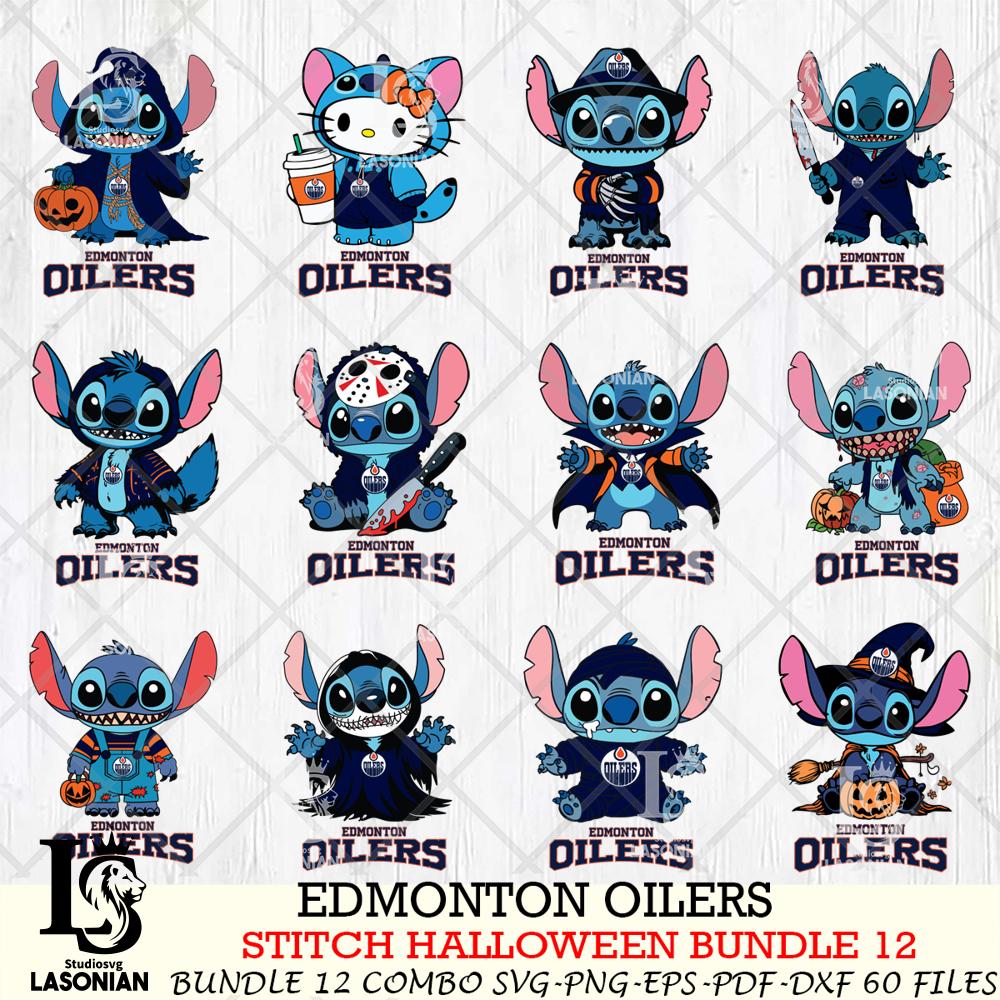 Edmonton Oilers Stitch Horror Bundle 12 SVG – lasoniansvg